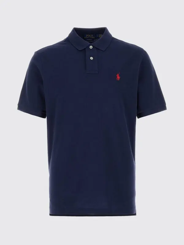 Polo Ralph Lauren Cotton Polo Shirt With Embroidered Logo - Navy