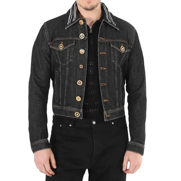 Versace Medusa Motif Denim Jacket