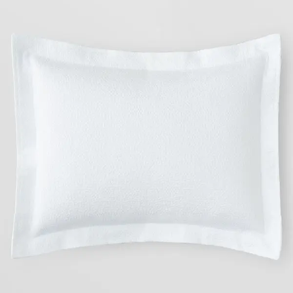 PEACOCK ALLEY Montauk Matelasse Standard Sham - White