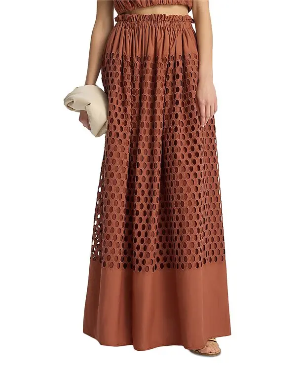 A.L.C. Flora Eyelet Maxi Skirt