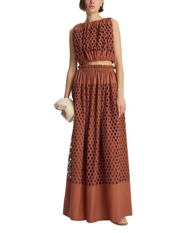 A.L.C. Flora Eyelet Maxi Skirt