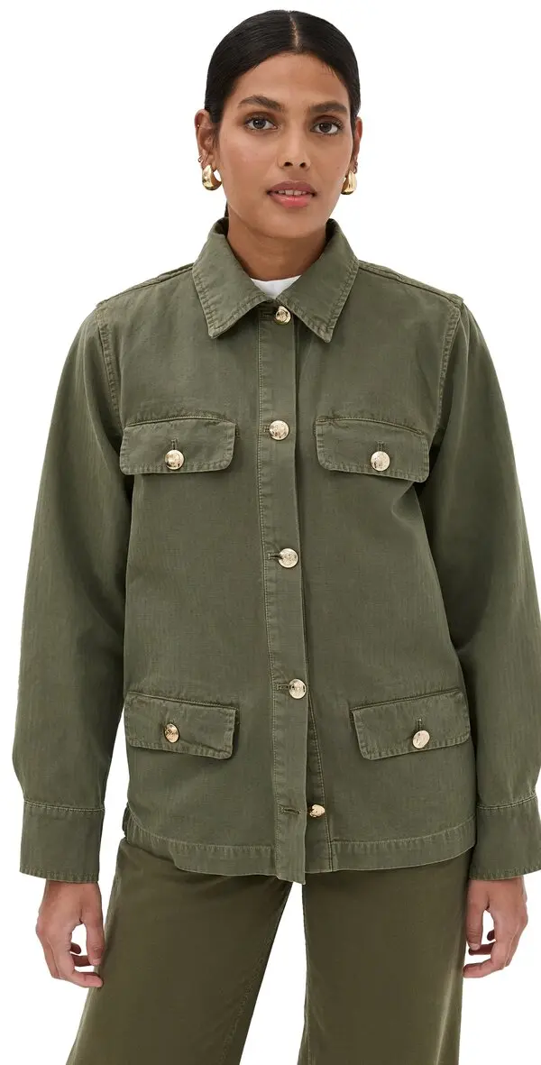 ANINE BING Corey Barn Jacket - Army Green