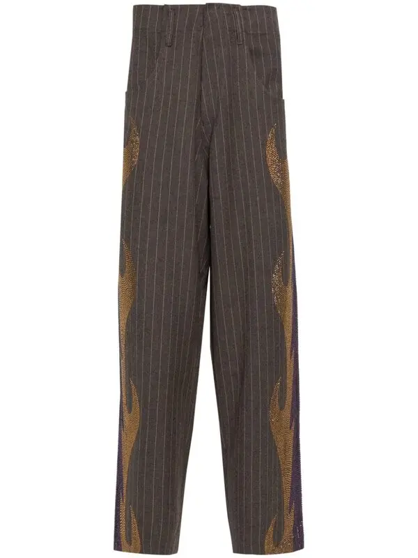 BLUEMARBLE Rhinestone-embellished Tapered Trousers
