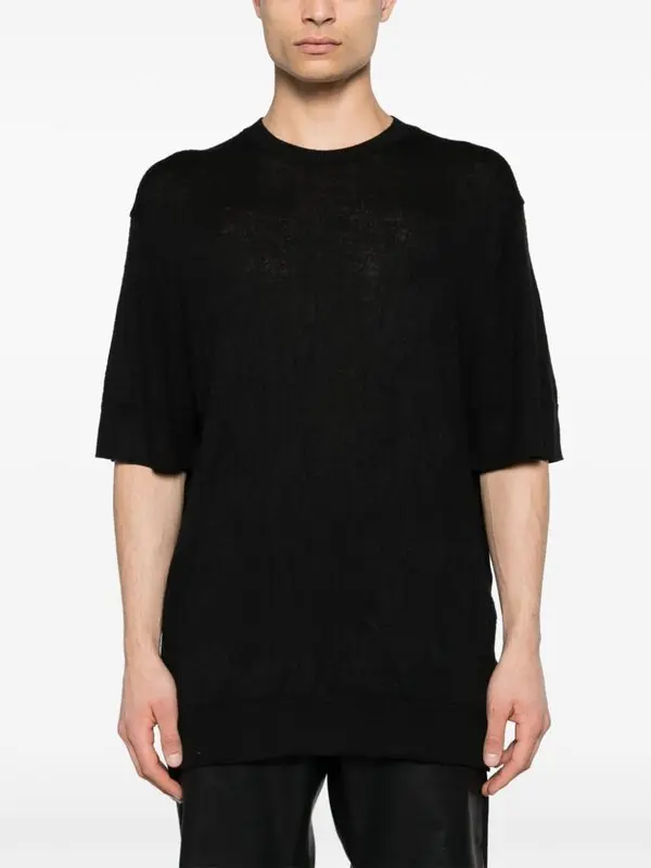 Helmut Lang Crushed-effect Sweater - Black