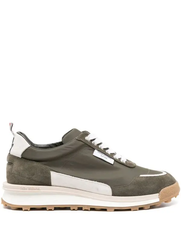 Thom Browne Alumni Suede Sneakers - Green