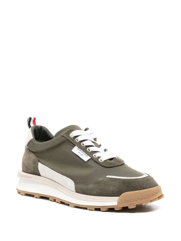 Thom Browne Alumni Suede Sneakers - Green