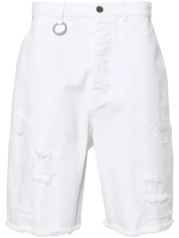 Études Studio Friche Distressed Denim Shorts