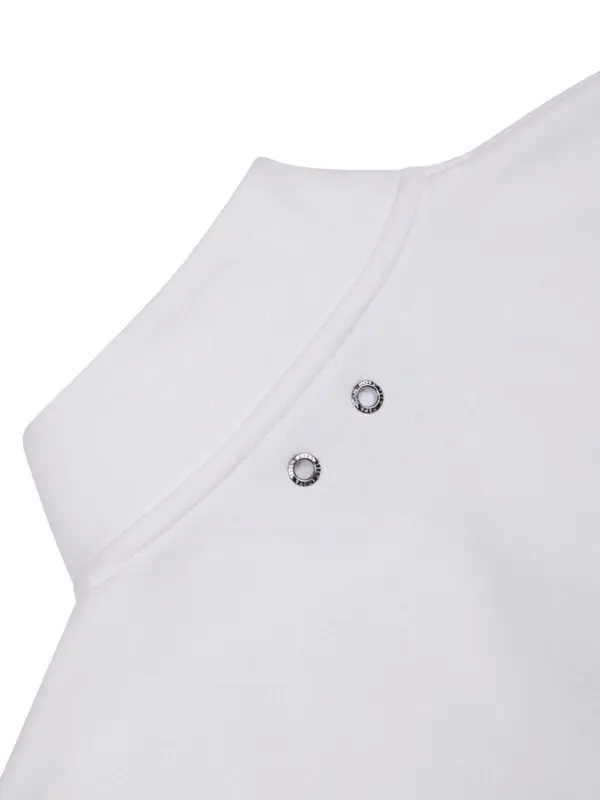 TEAM WANG DESIGN Logo-print Cropped Track Jacket - White