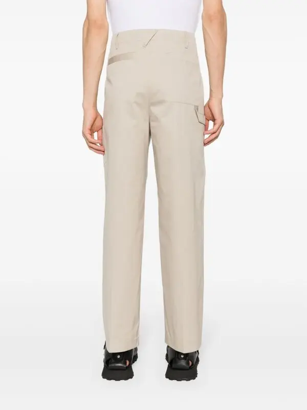 Fendi Logo-plaque Straight-leg Trousers