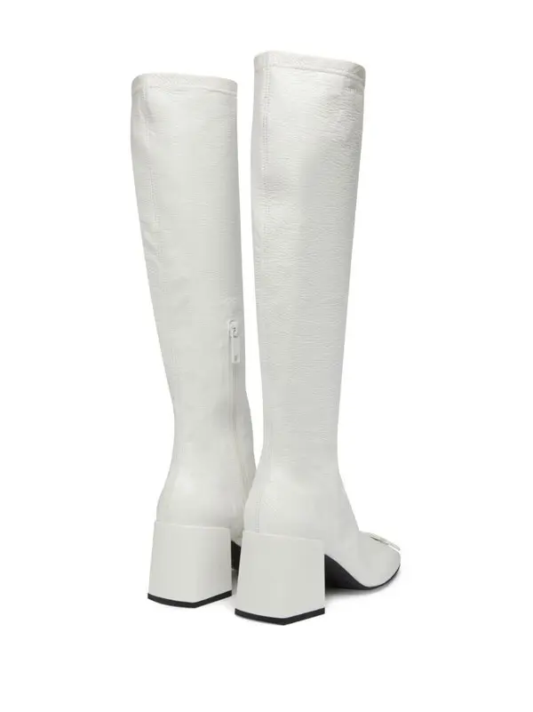COURREGES Reedition Ac Square-toe Boots - White