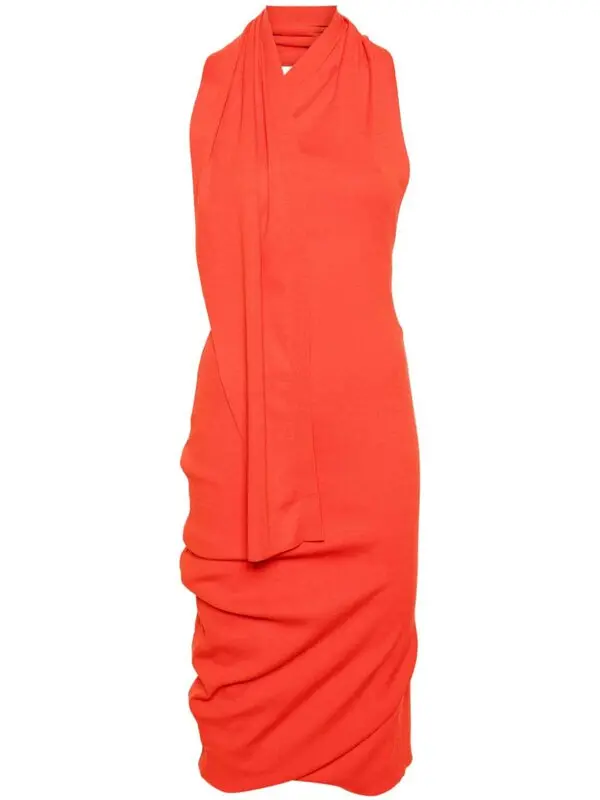Fendi Halterneck Midi Dress