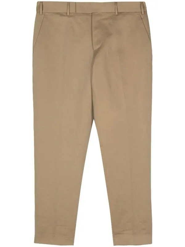 PT TORINO Rebel Cropped Trousers - Brown