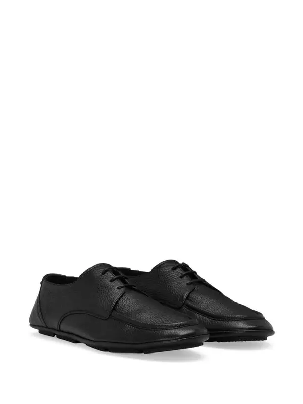 Dolce & Gabbana Logo-plaque Leather Derby Shoes