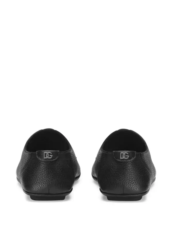 Dolce & Gabbana Logo-plaque Leather Derby Shoes