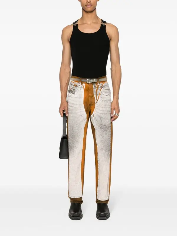 DIESEL® Trompe L'oeil Straight-leg Jeans