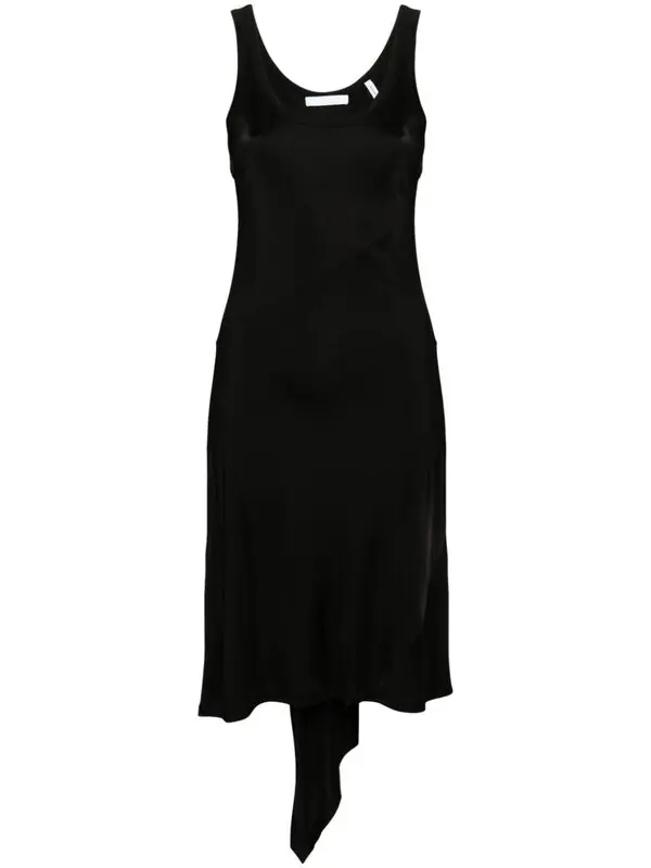 Helmut Lang Asymmetric-hem Midi Dress