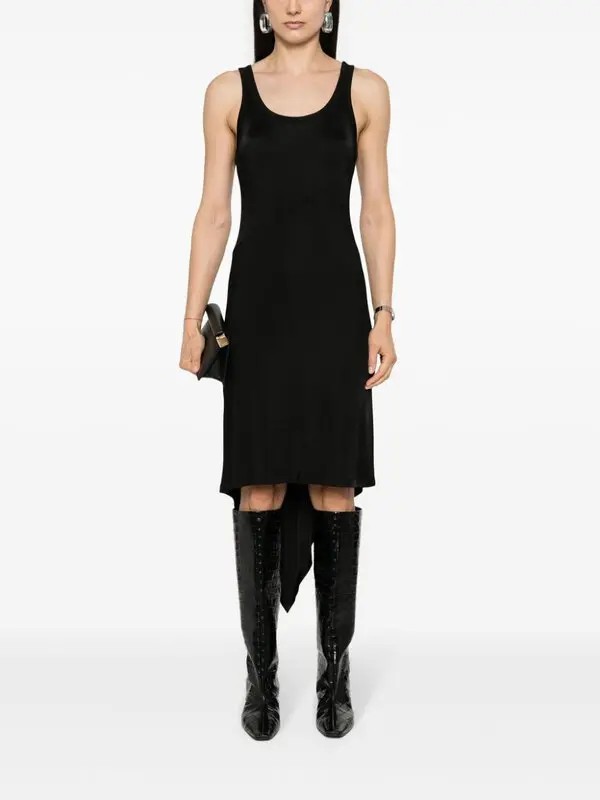 Helmut Lang Asymmetric-hem Midi Dress