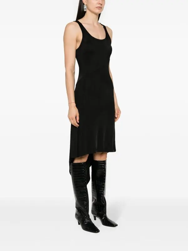 Helmut Lang Asymmetric-hem Midi Dress