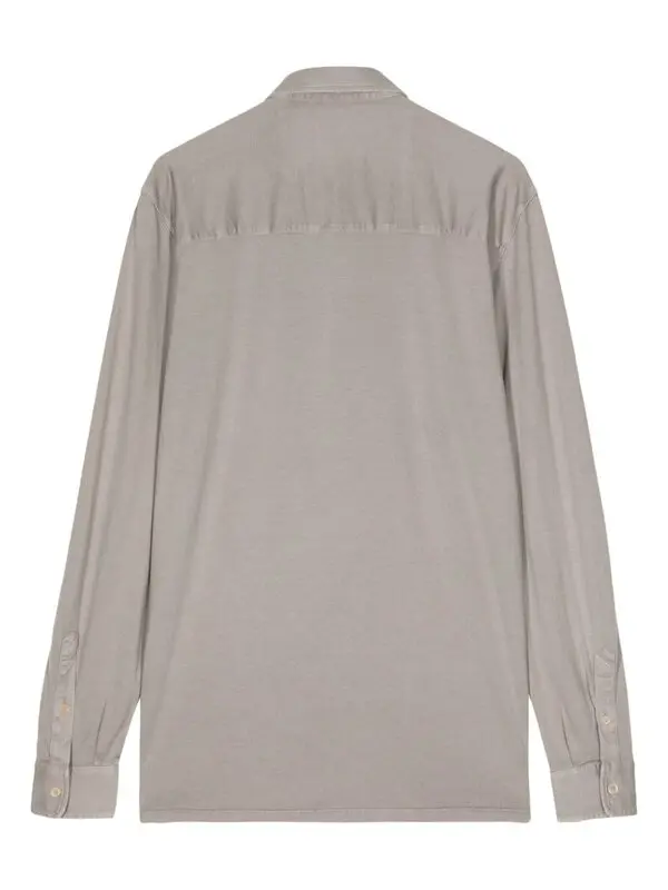 Fedeli Jason Giza Jersey Shirt - Grey