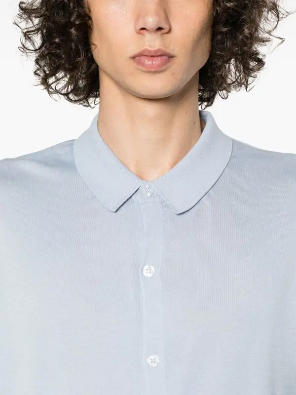 John Smedley Fine-knit Short-sleeved Shirt