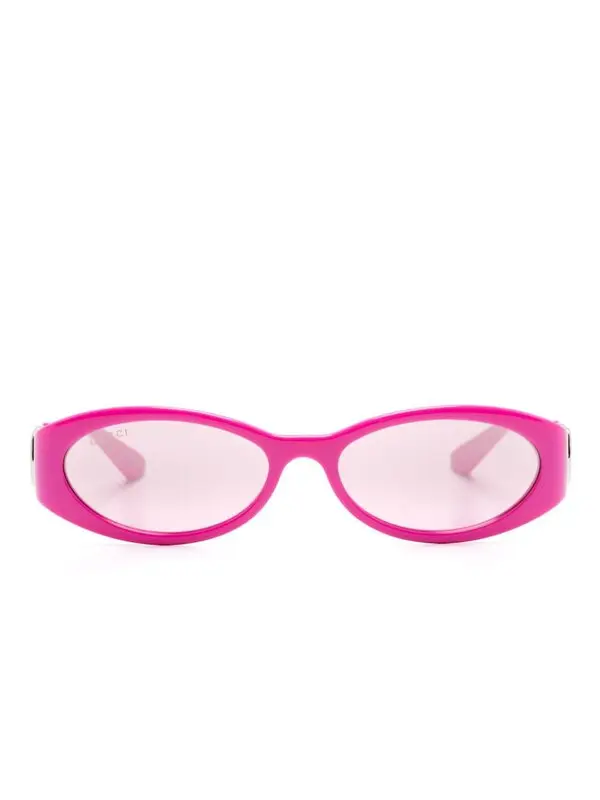 Gucci Oval-frame Sunglasses - Pink