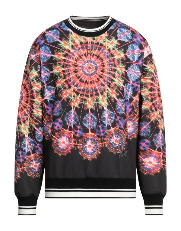 Dolce & Gabbana Sweatshirt With Multicolor Pattern