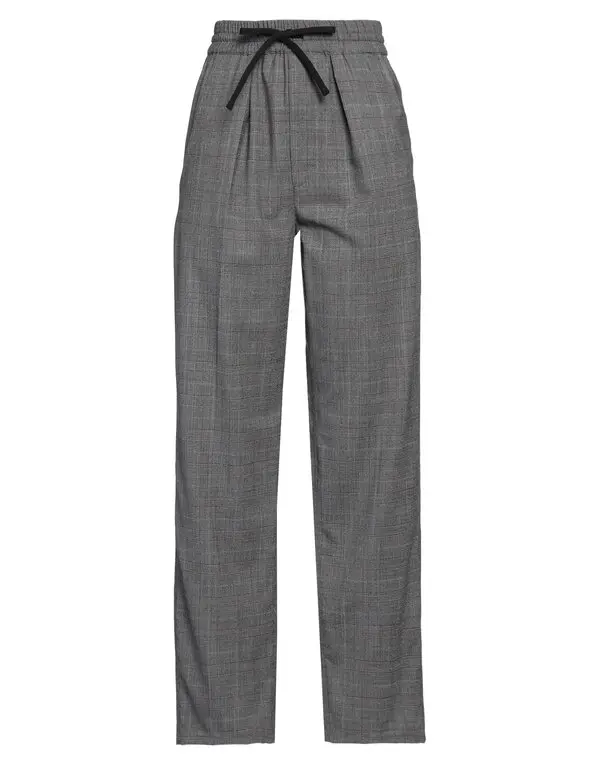 MARANT ETOILE Tartan Wool-blend Pants - Grey