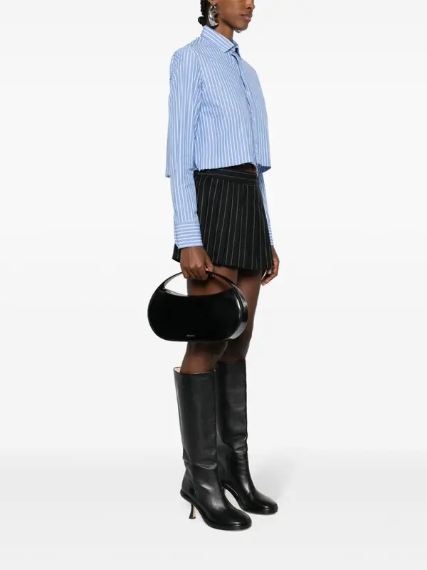 Coperni Sound Swipe Leather Tote Bag