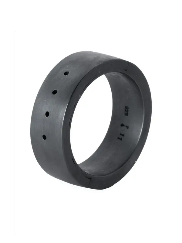 PARTS OF FOUR Sistema Sterling Silver Ring - Black