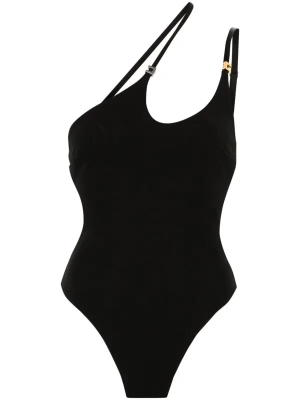Elisabetta Franchi Spaghetti-strap Asymmetric Bodysuit