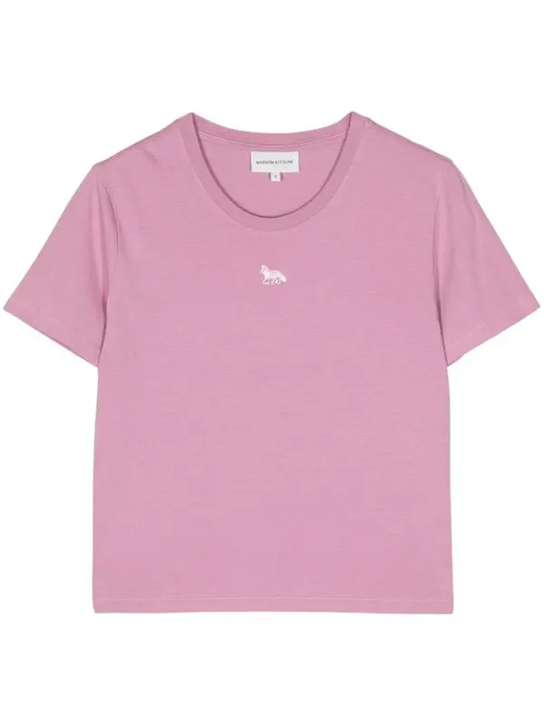 Maison Kitsuné Baby Fox-appliqué T-shirt