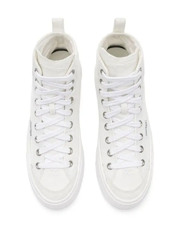 COURREGES Panelled Canvas Sneakers