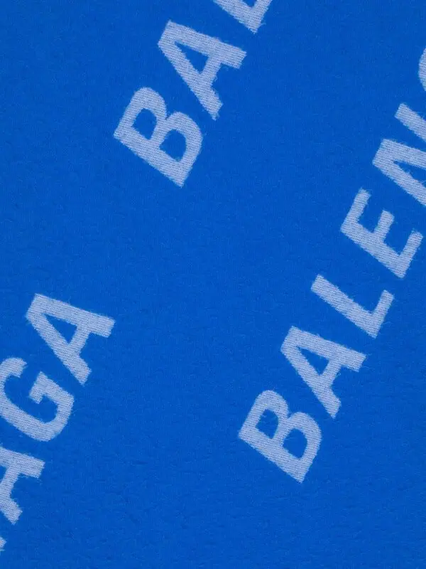 Balenciaga Logo-jacquard Wool Scarf