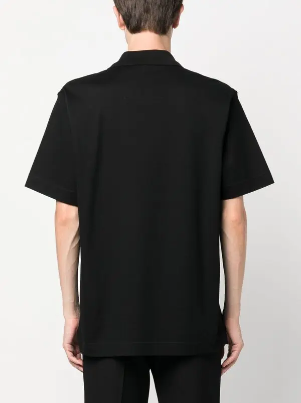 Givenchy Logo-plaque Cotton Polo Shirt