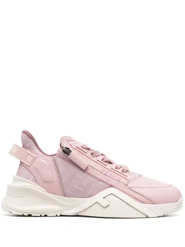 Fendi Flow Leather Sneakers - Pink
