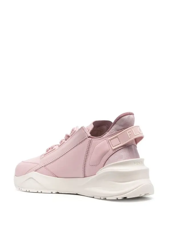 Fendi Flow Leather Sneakers - Pink