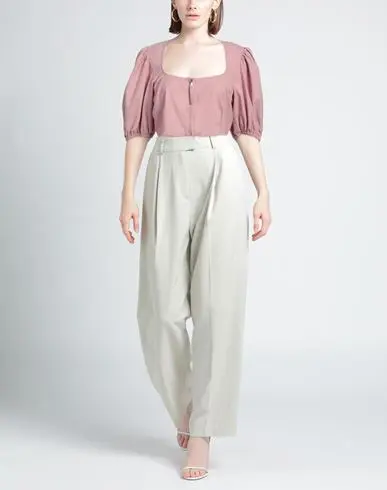 GANNI Top Ecovero Viscose, Recycled Polyester, Elastane - Pink