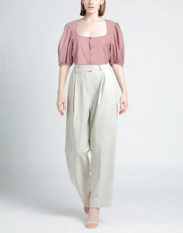 GANNI Top Ecovero Viscose, Recycled Polyester, Elastane - Pink