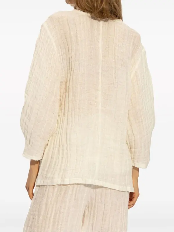 BY MALENE BIRGER Crew-neck Linen Top