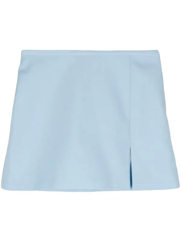 Mach & Mach Knitted Miniskirt With Slit Detail