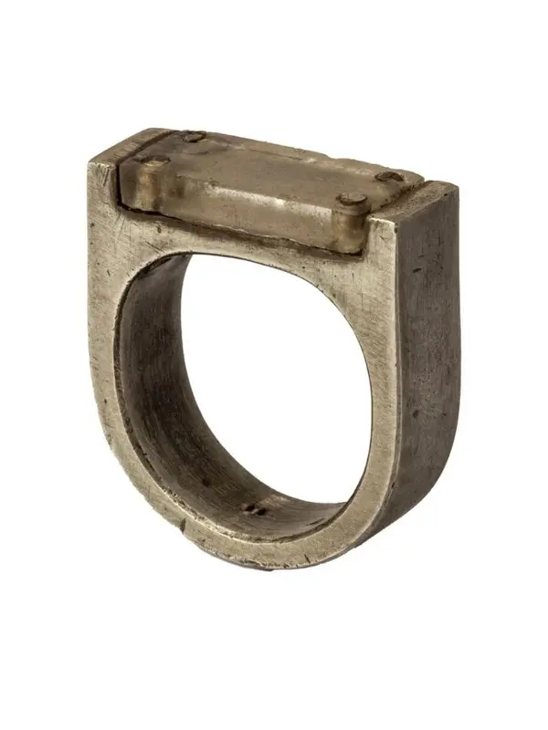 PARTS OF FOUR Plate Single Sterling Ring - Silver