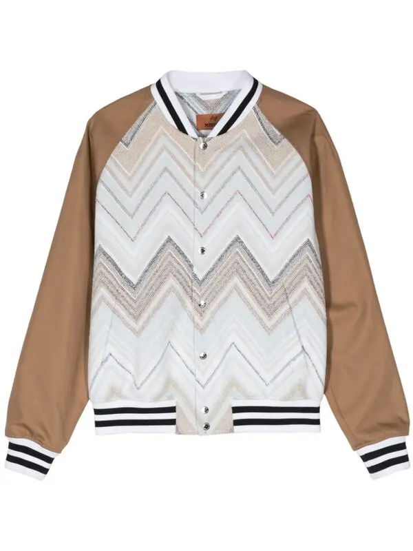 Missoni Chevron-jacquard Towelly Bomber Jacket