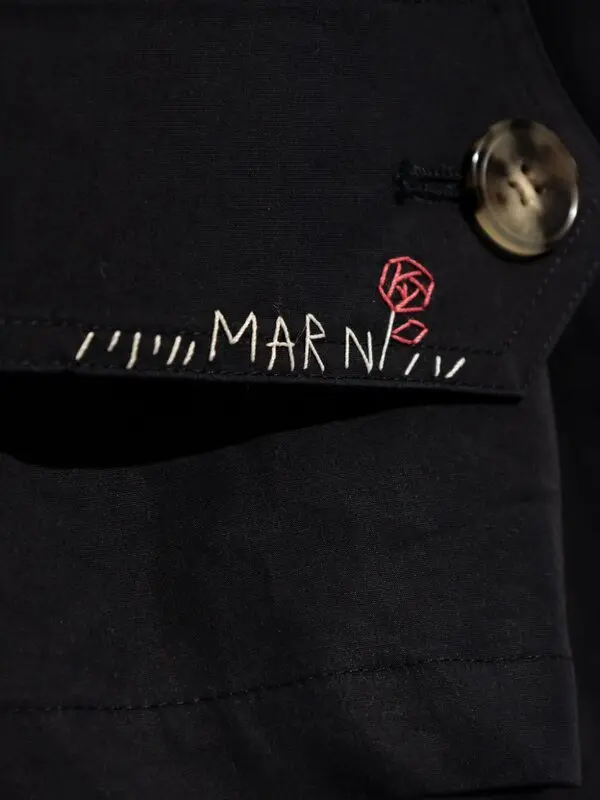 Marni Single-breasted Cotton Coat
