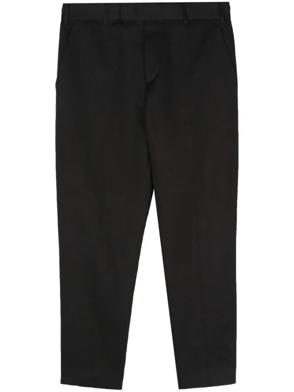 PT TORINO Cotton-blend Tailored Trousers - Black