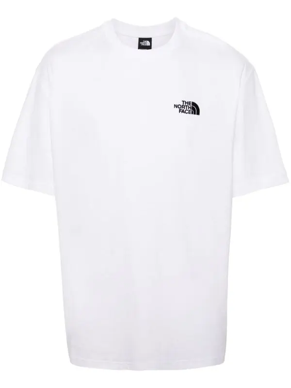 The North Face Logo-embroidered Cotton T-shirt - White