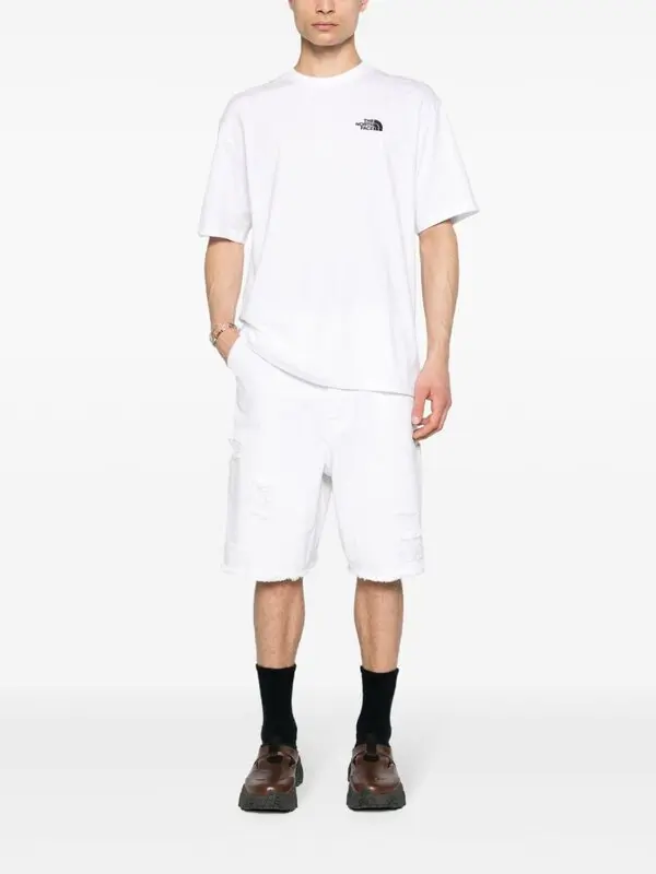 The North Face Logo-embroidered Cotton T-shirt - White