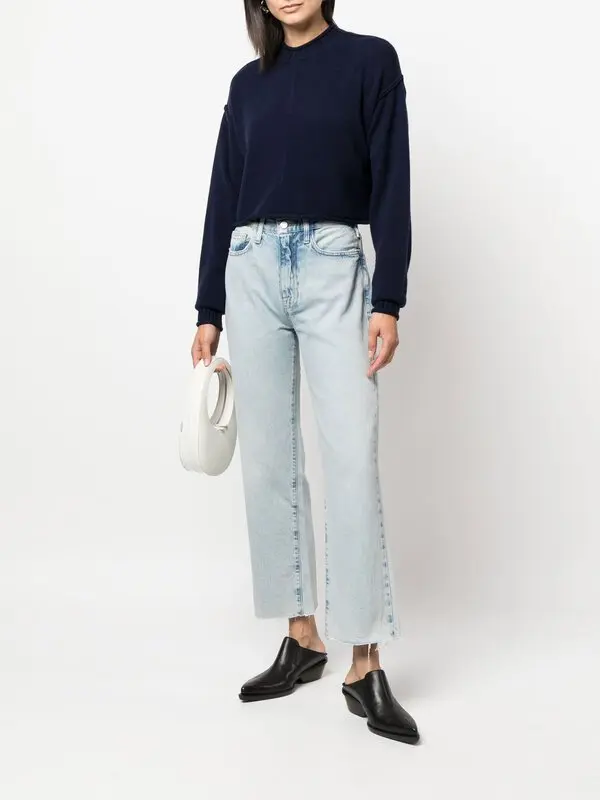 Sportmax Ribbed-knit Cropped Jumper