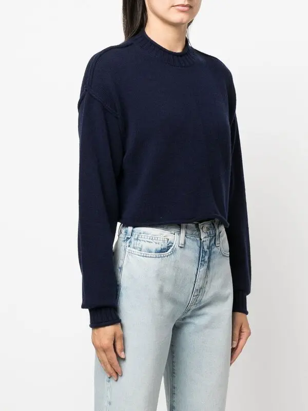 Sportmax Ribbed-knit Cropped Jumper