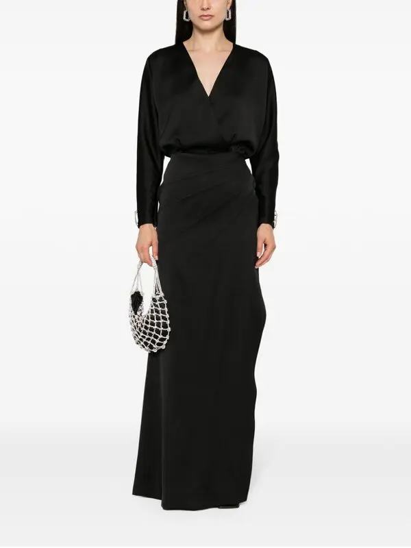 GENNY Satin Maxi Dress