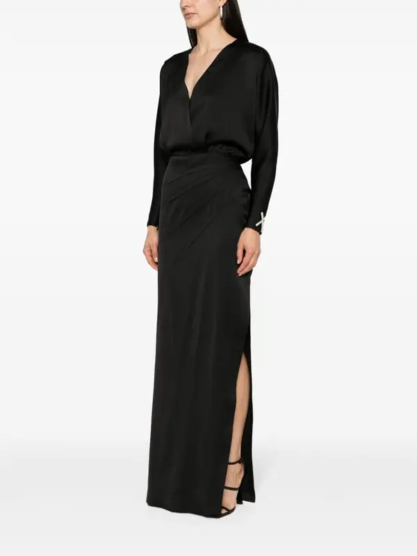 GENNY Satin Maxi Dress